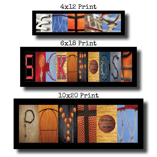 Basketball Wall Decor - Etsy