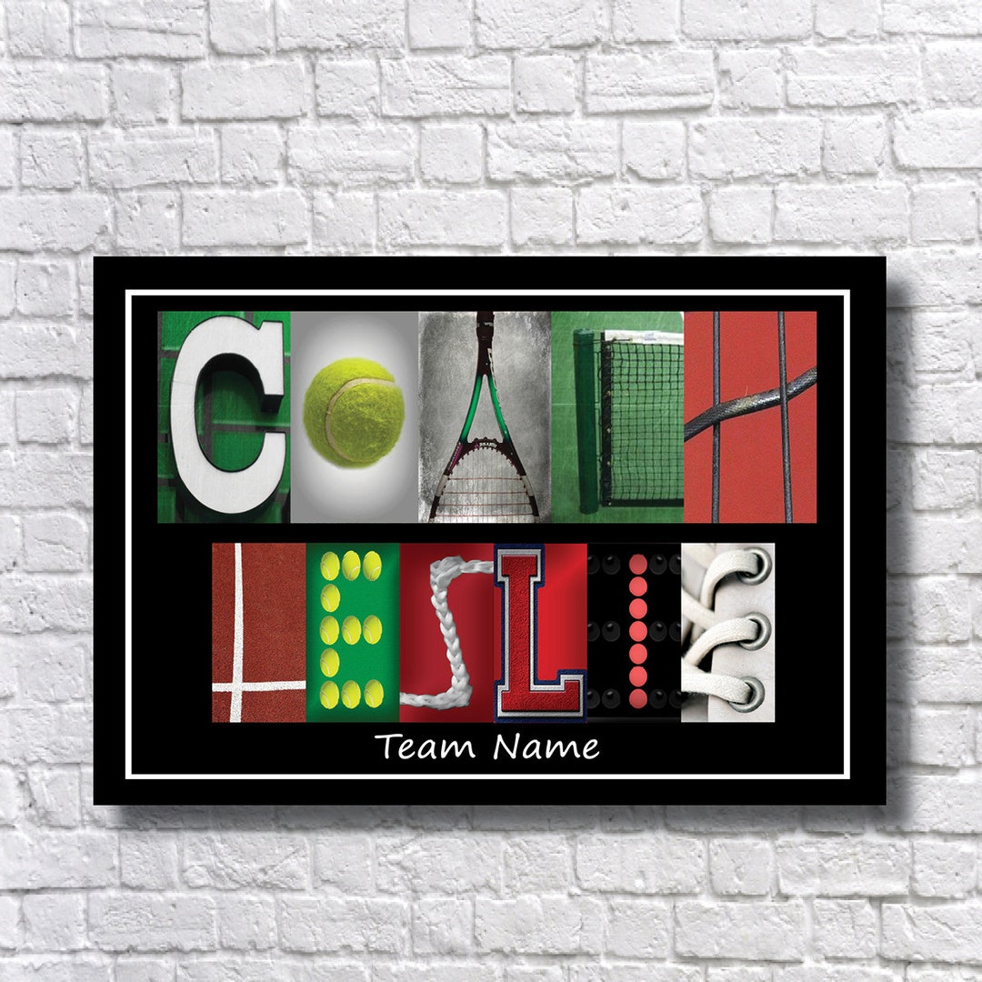 Tennis Coach Gift, Tennis Team Gift, Coach Sign, Tennis Dad, Tennis ...