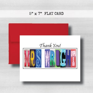 Personalized Teacher Thank You, Teacher Retirement, Teacher ...