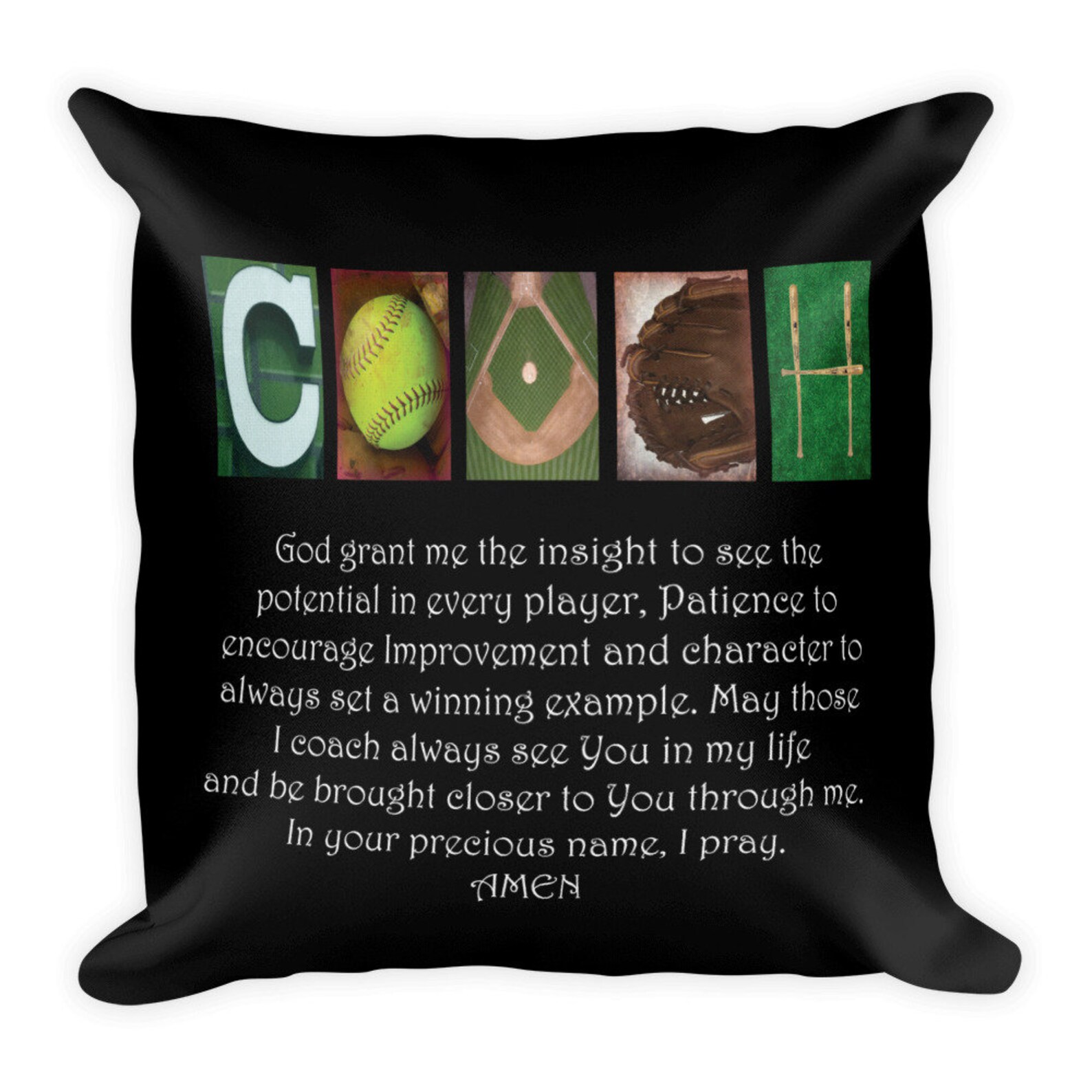 Coaches Prayer Novelty Throw Pillow Quote Pillow Cover - Etsy