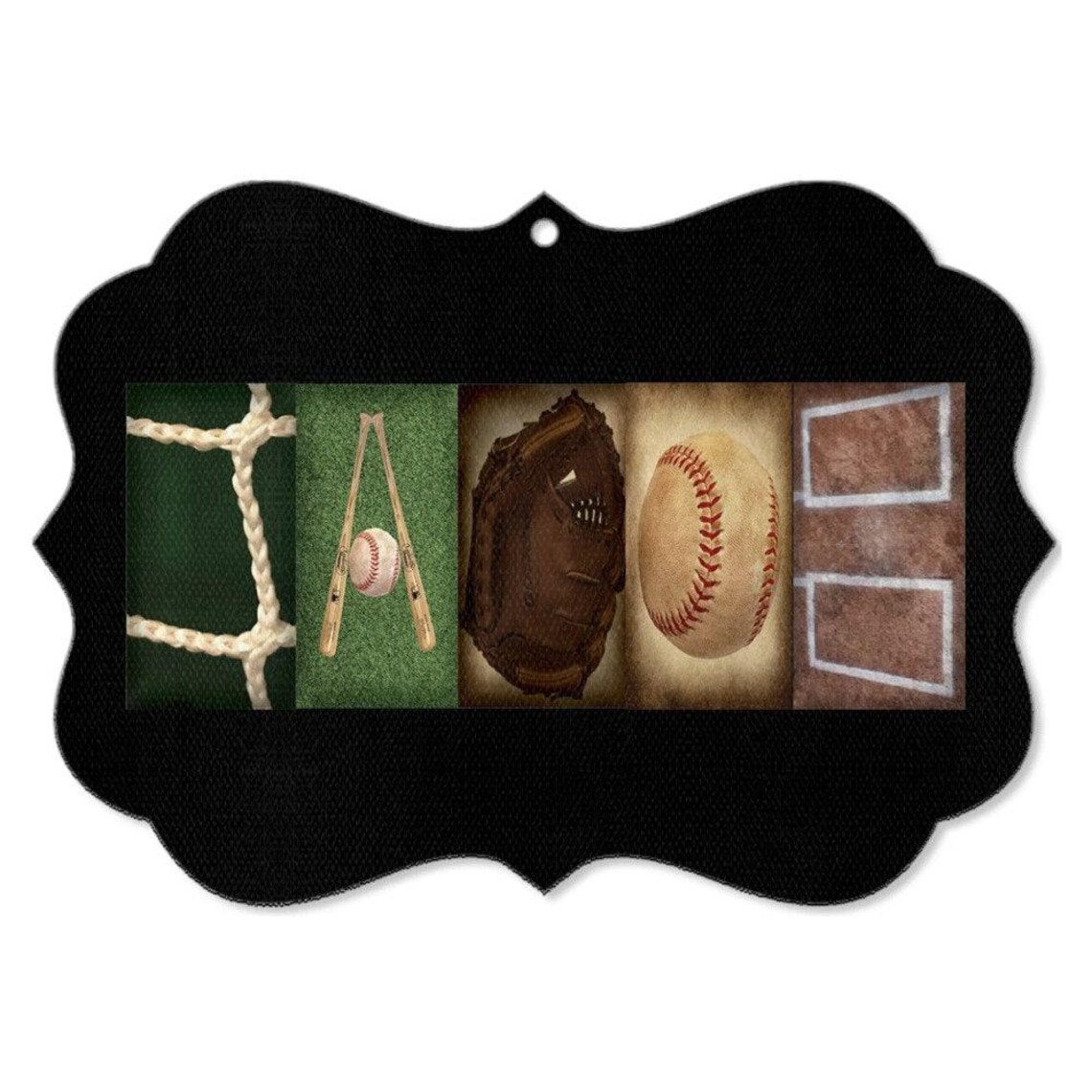 Baseball Name Ornament, Christmas Ornament, Christmas Tag, Ornament ...