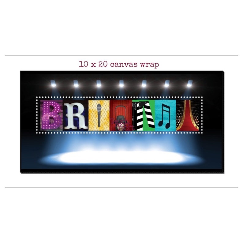 Theater Name Sign, Drama Club Gift, Stage Crew Gift, Vegas Sign ...