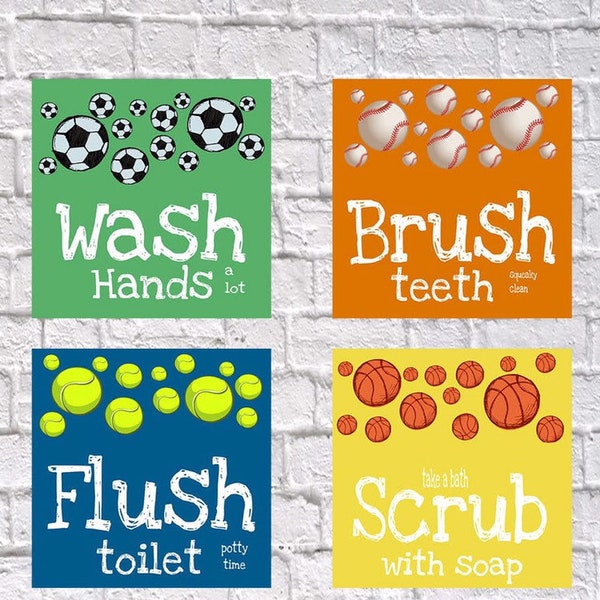Sports Bathroom Signs - Etsy