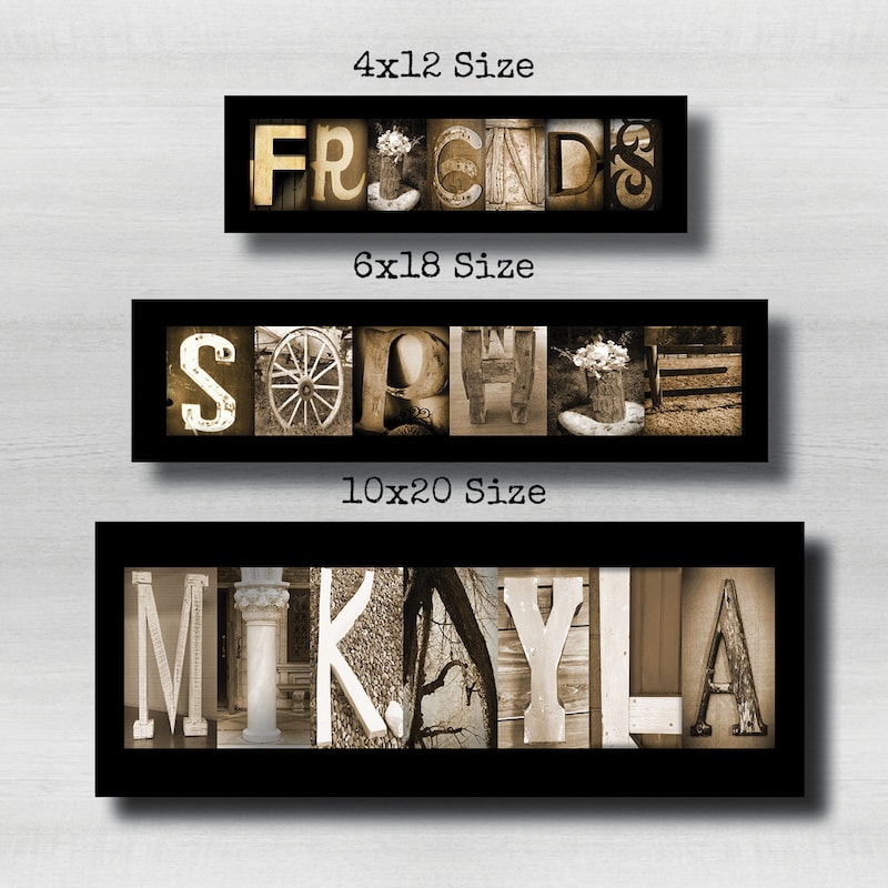 Alphabet Photography - Etsy