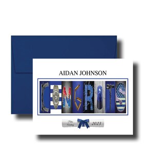 Police Academy Graduation Card Personalized, Officer, Law Enforcement ...