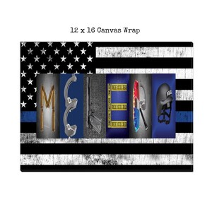 Personalized Police Officer Gifts, Fathers Day, Thin Blue Line, Police ...