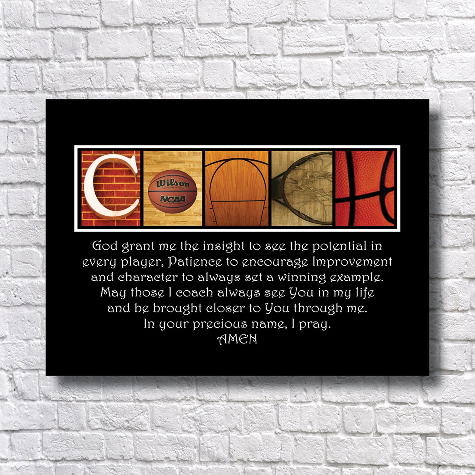 Coaches Prayer Basketball Coach Gift Coach Appreciation - Etsy