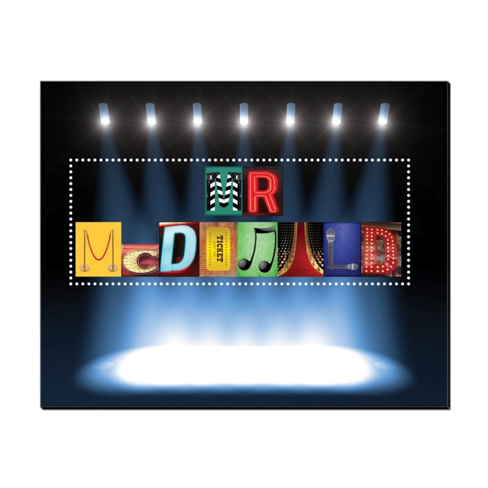 Theater Name Sign, Drama Club Gift, Stage Crew Gift, Vegas Sign ...