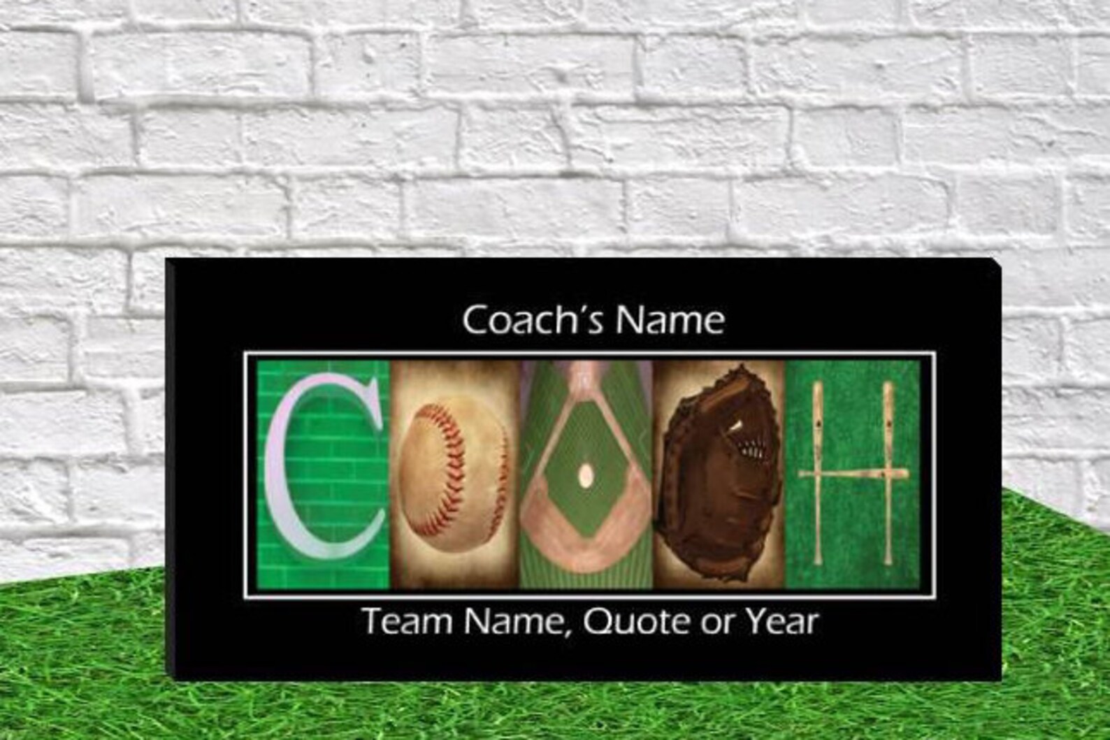 Baseball Coach Sign - Coach Sign - Coach Gift - Alphabet Art Sign ...
