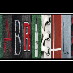 Letter Name Art Track Print, Track Player Gift, Track and Field,track ...