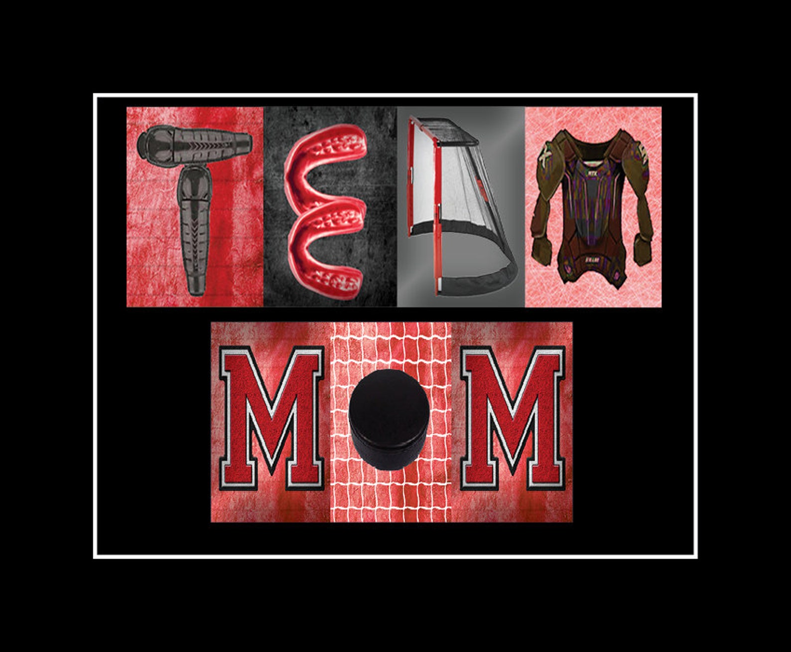 Team Mom Hockey Hockey Mom Team Mom Hockey Gift Team Moms - Etsy