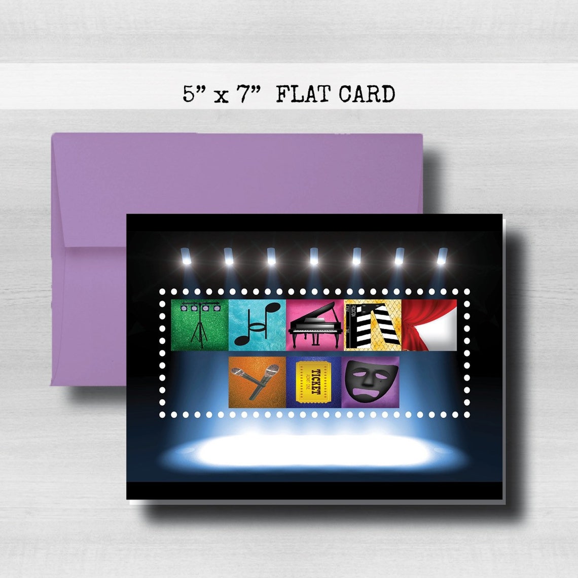 Broadway Thank You Card, Musical Gift, Drama Teacher Gift, Personalized ...