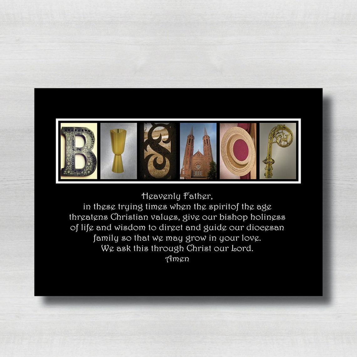 Bishop Prayer Gift Catholic Priest Gifts Gift for Bishop - Etsy