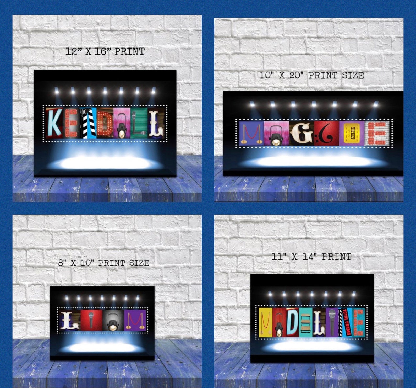 Theater Name Sign, Drama Club Gift, Stage Crew Gift, Vegas Sign ...