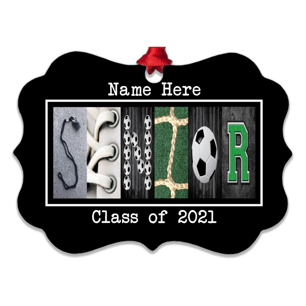 Personalized Senior Soccer Ornament High School Class | Etsy