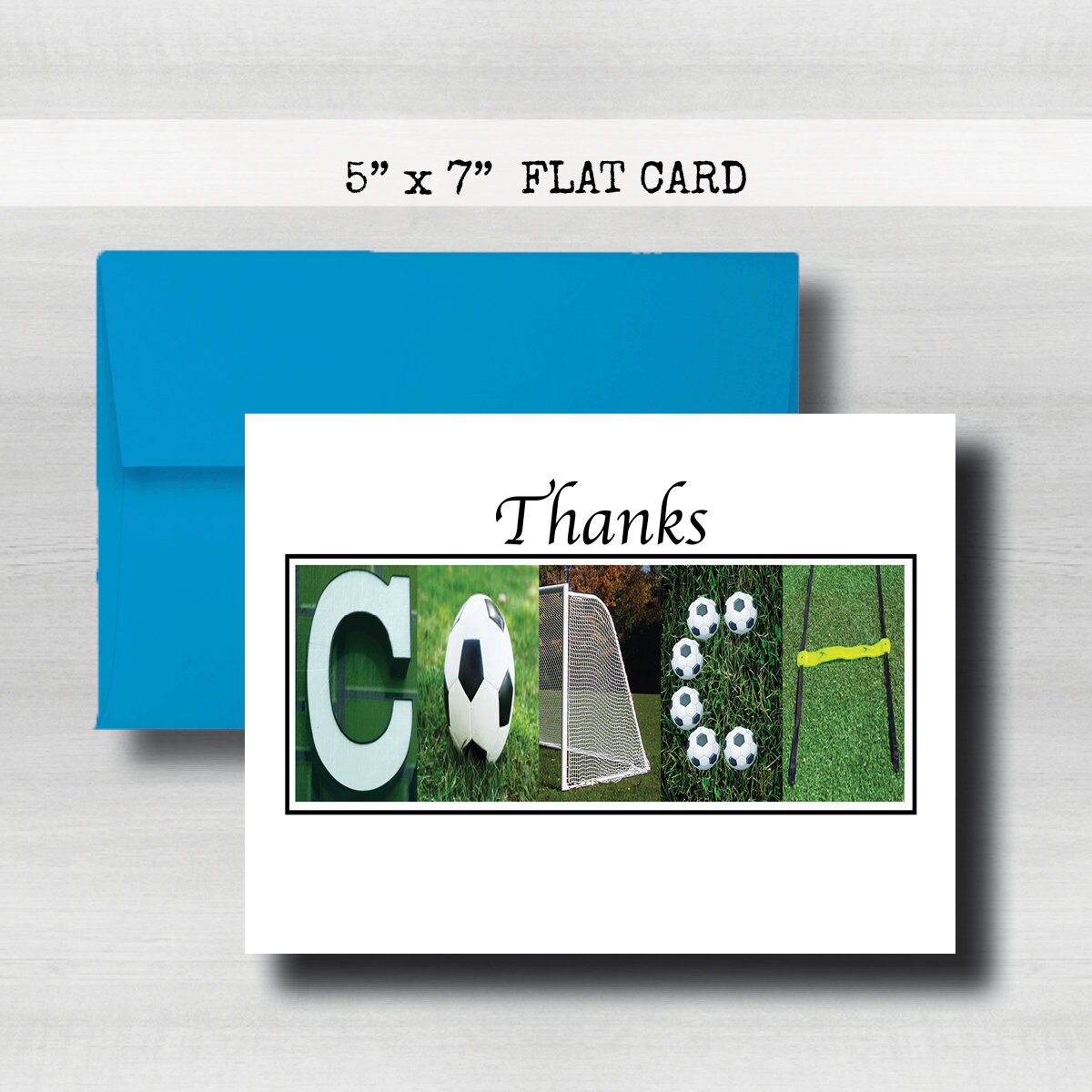 Soccer Thank You Card Thank You Coach Card soccer gifts | Etsy