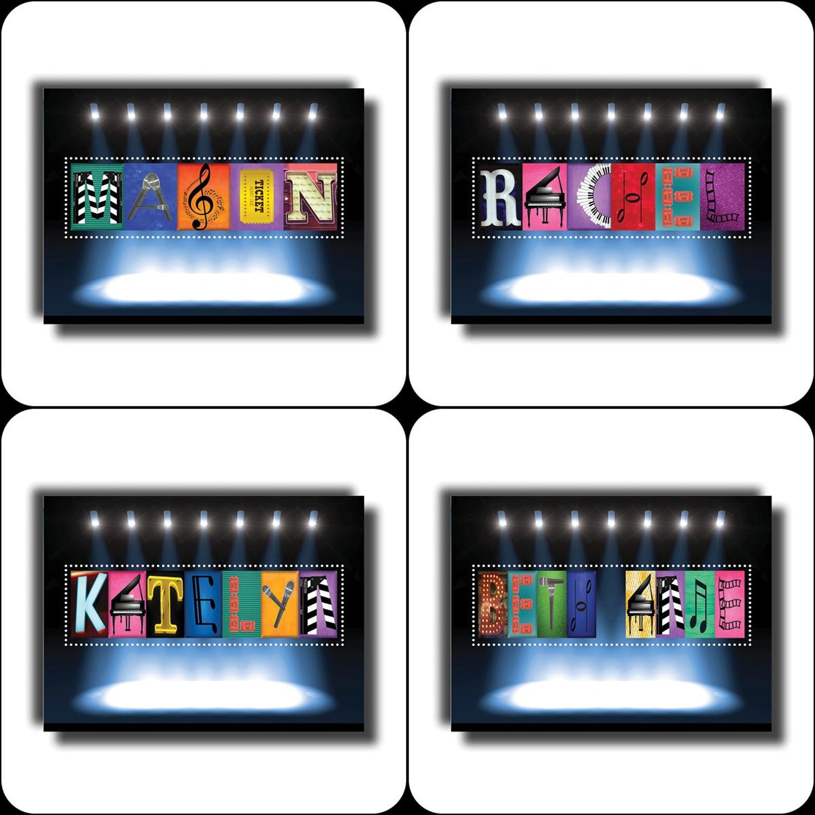 Personalized DIY Theater Name Sign Drama Club High School Stage Crew ...