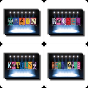 Personalized DIY Theater Name Sign Drama Club High School Stage Crew ...