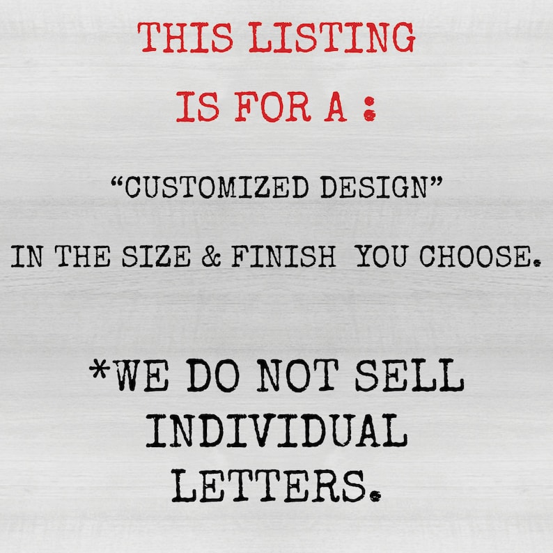 Customized Letter Art - Perfect Wedding or Anniversary Gift - Unique ...