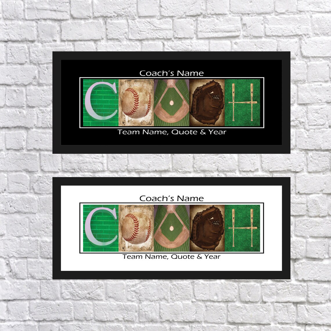 Baseball Coach Sign - Coach Sign - Coach Gift - Alphabet Art Sign ...