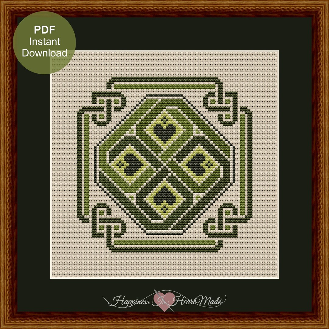 St. Patrick's Day Cross Stitch Pattern PDF Instant Download Celtic Knot ...