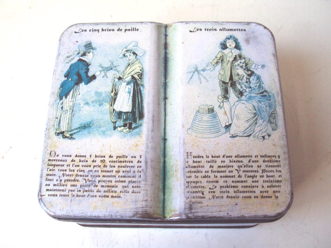 Metal Box Protects Matchboxes in the Shape of a Book and Dating From ...