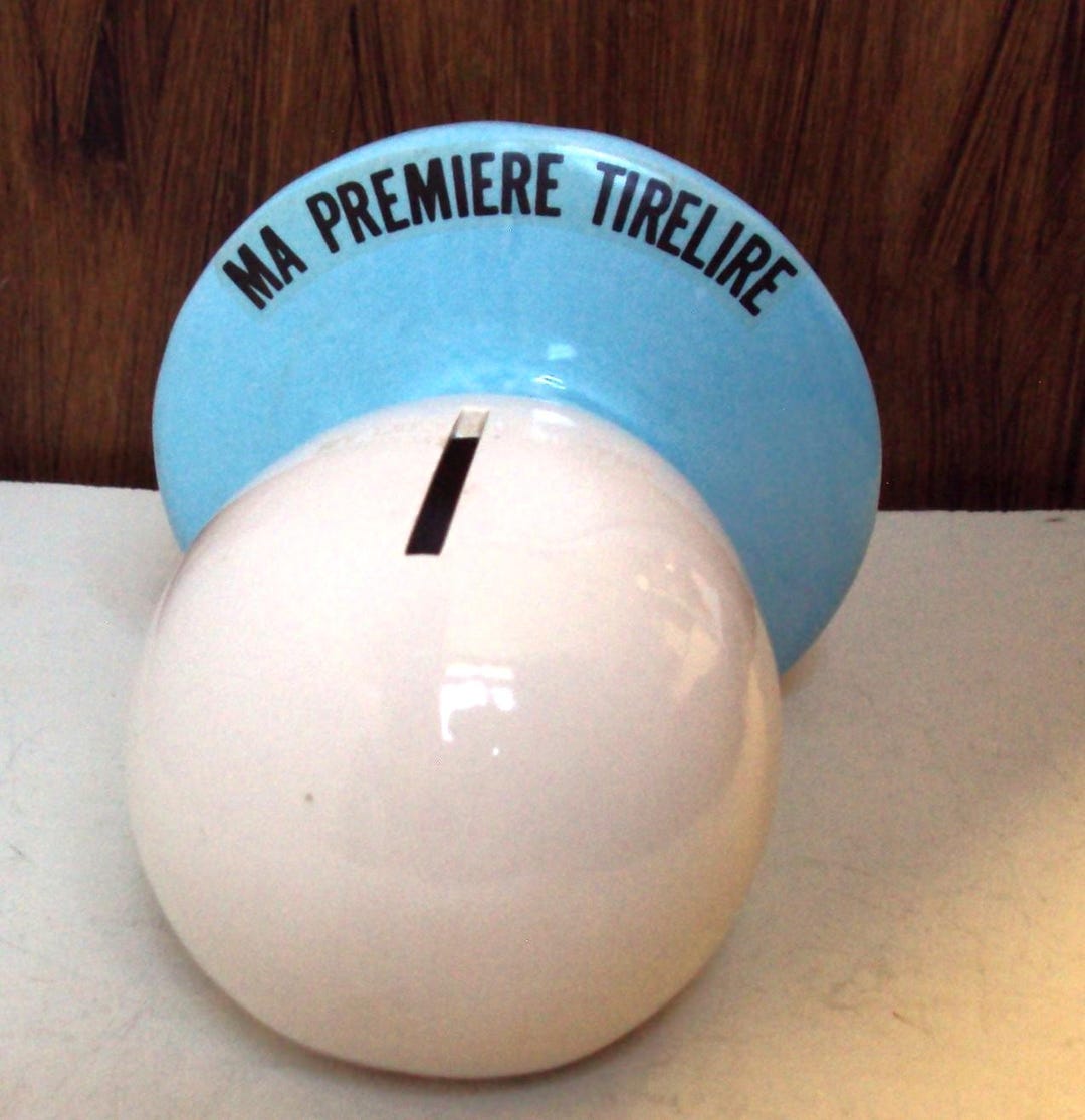 Ceramic Piggy Bank Dating From the 1970s Representing a Pacifier. - Etsy