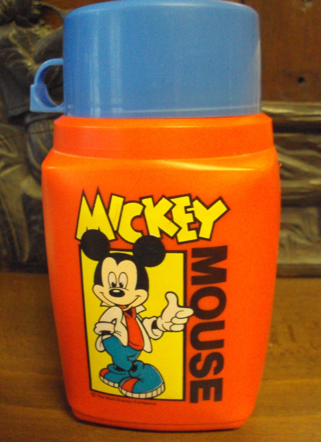 Disney Thermos Bottle Made in England in 1970 and Representing Mickey ...