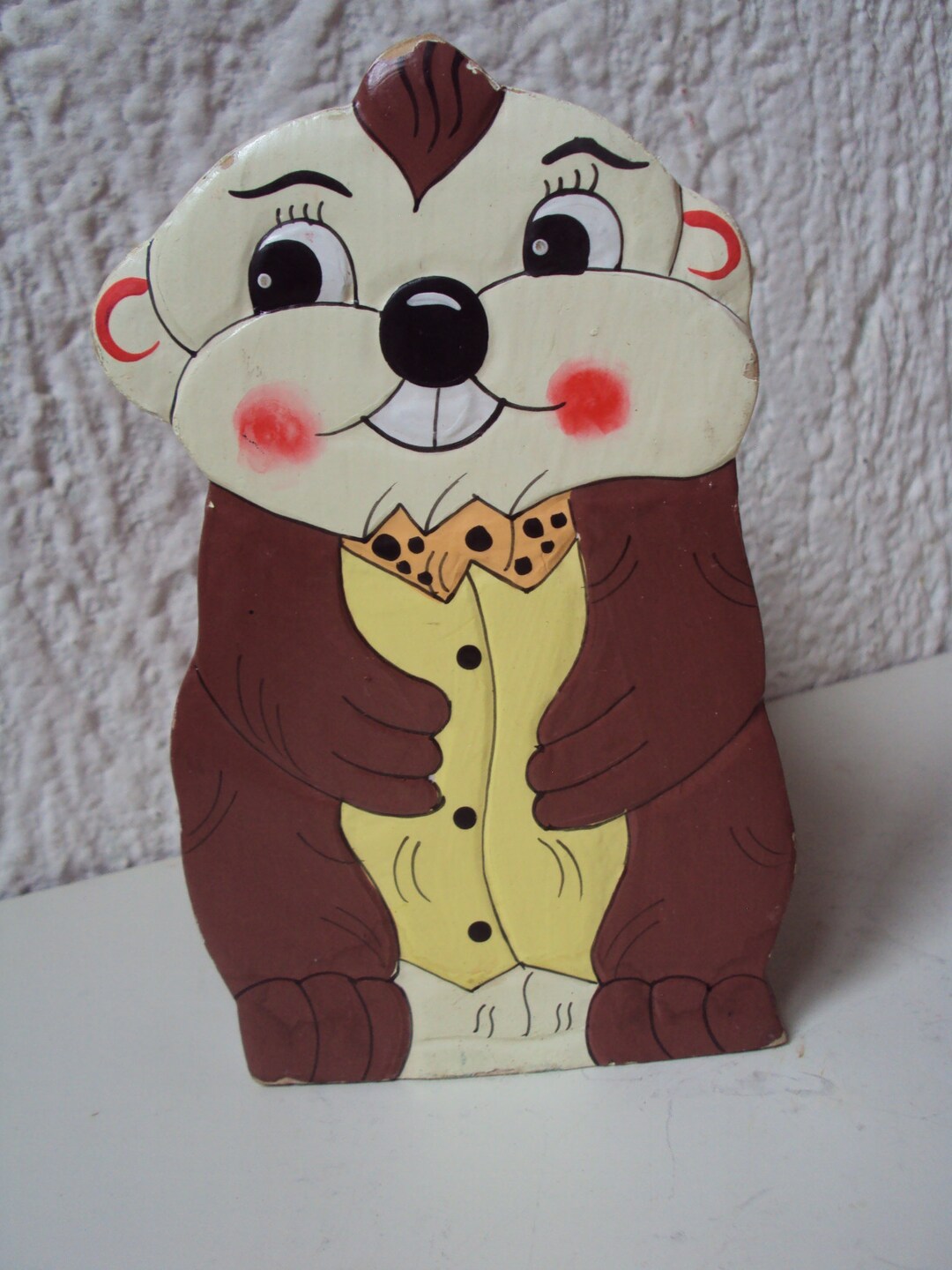 1970s Wooden Piggy Bank Depicting a Beaver. - Etsy