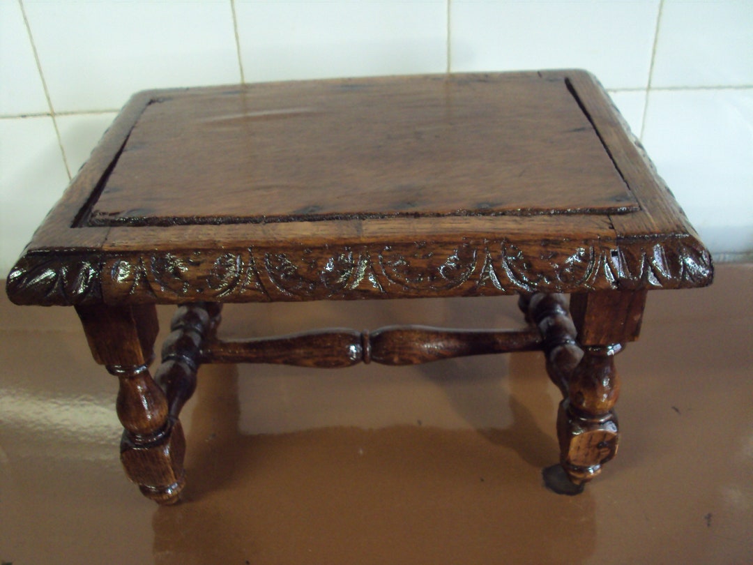 Real Little Shoe Shine Bench in Carved Wood Dating From the 1960s. - Etsy