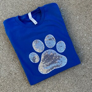 Wildcats Paw Print Sequin T Shirt Sweatshirt, Kentucky Shirt, Adult, Youth, KY Shirt, Kentucky ...