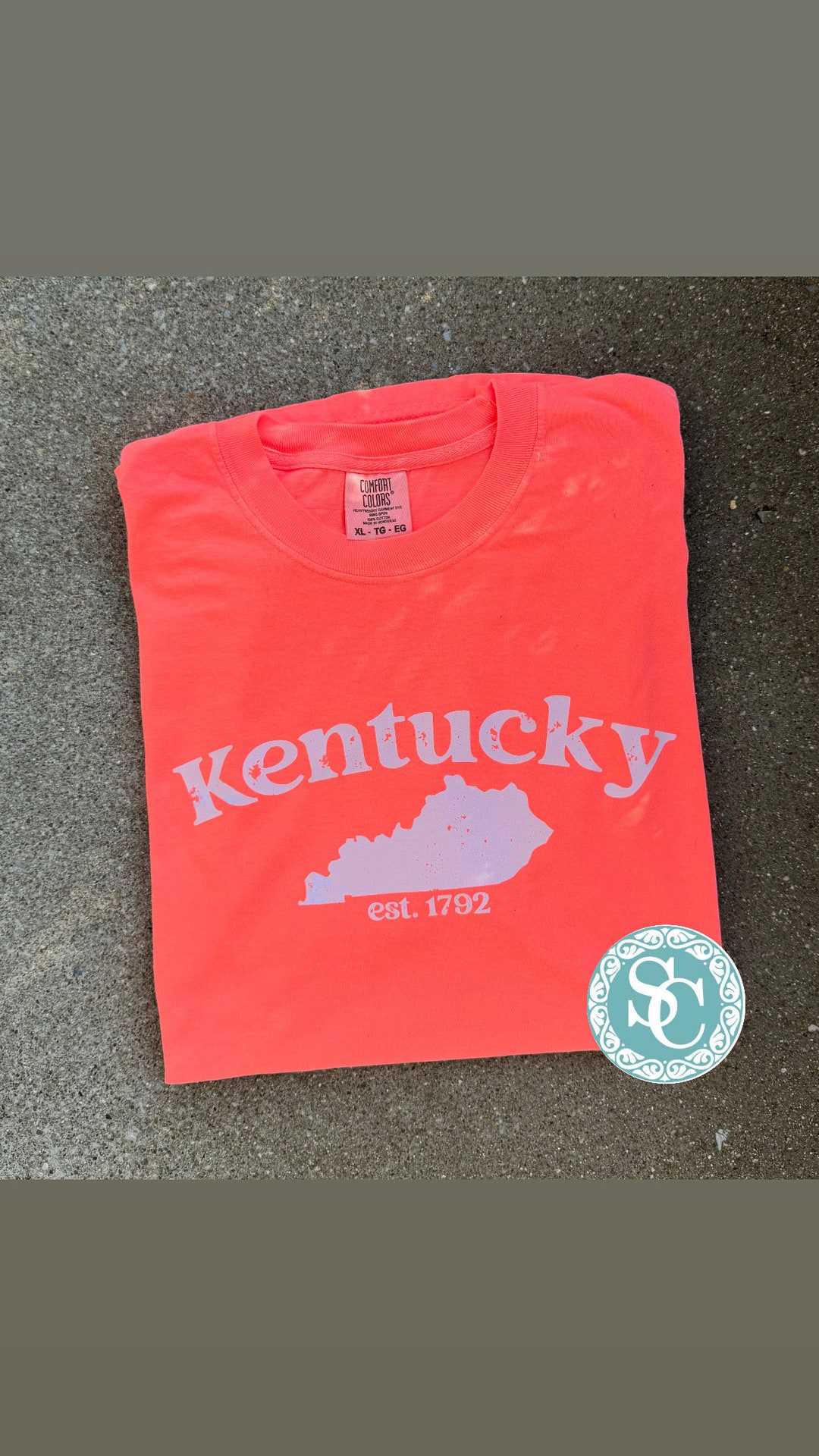 Kentucky Neon Shirt, Neon Orange Shirt Tshirt, KY T Shirt, KY Shirt ...