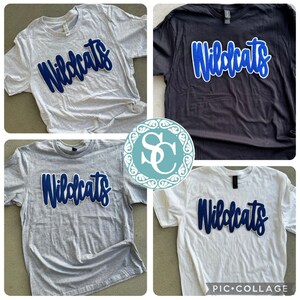 Wildcats Cursive Chenille Patch, Royal Blue and White, Kentucky Patch ...