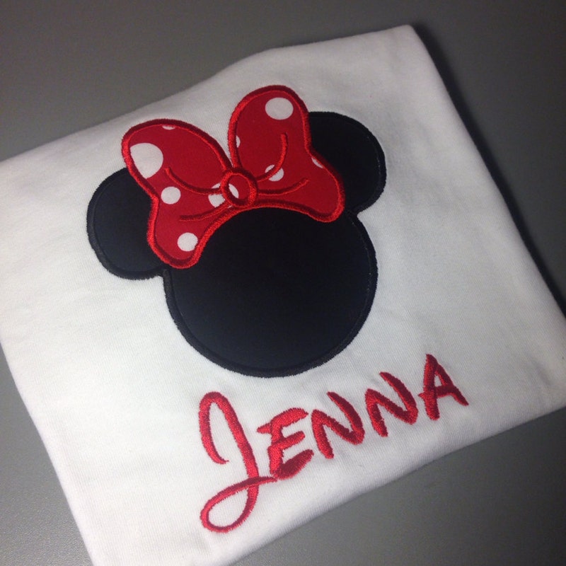 Minnie Applique - Etsy