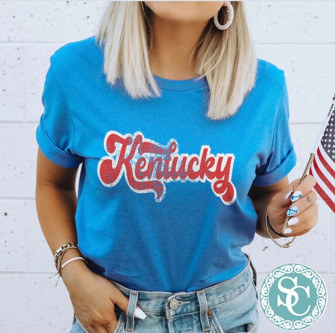 Kentucky Fourth of July Shirt | KY Red and Blue| Patriotic KY Tee ...