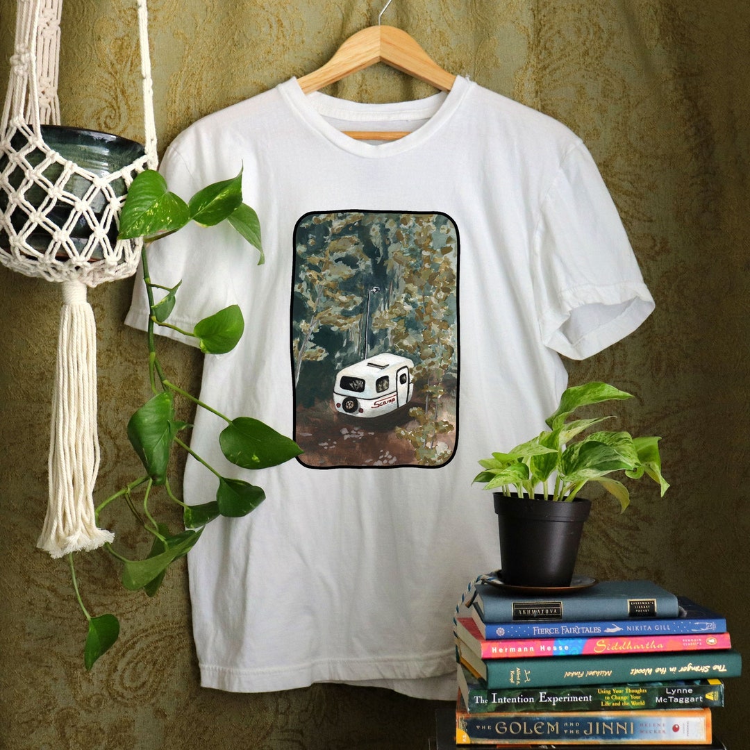 Scamp T-shirt • Artsy Tee Original Painting Graphic Eclectic ...