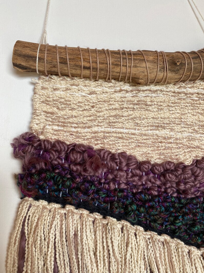 Boho Yarn Wall Decor Macrame Wall Hanging Fine Art Weaving - Etsy