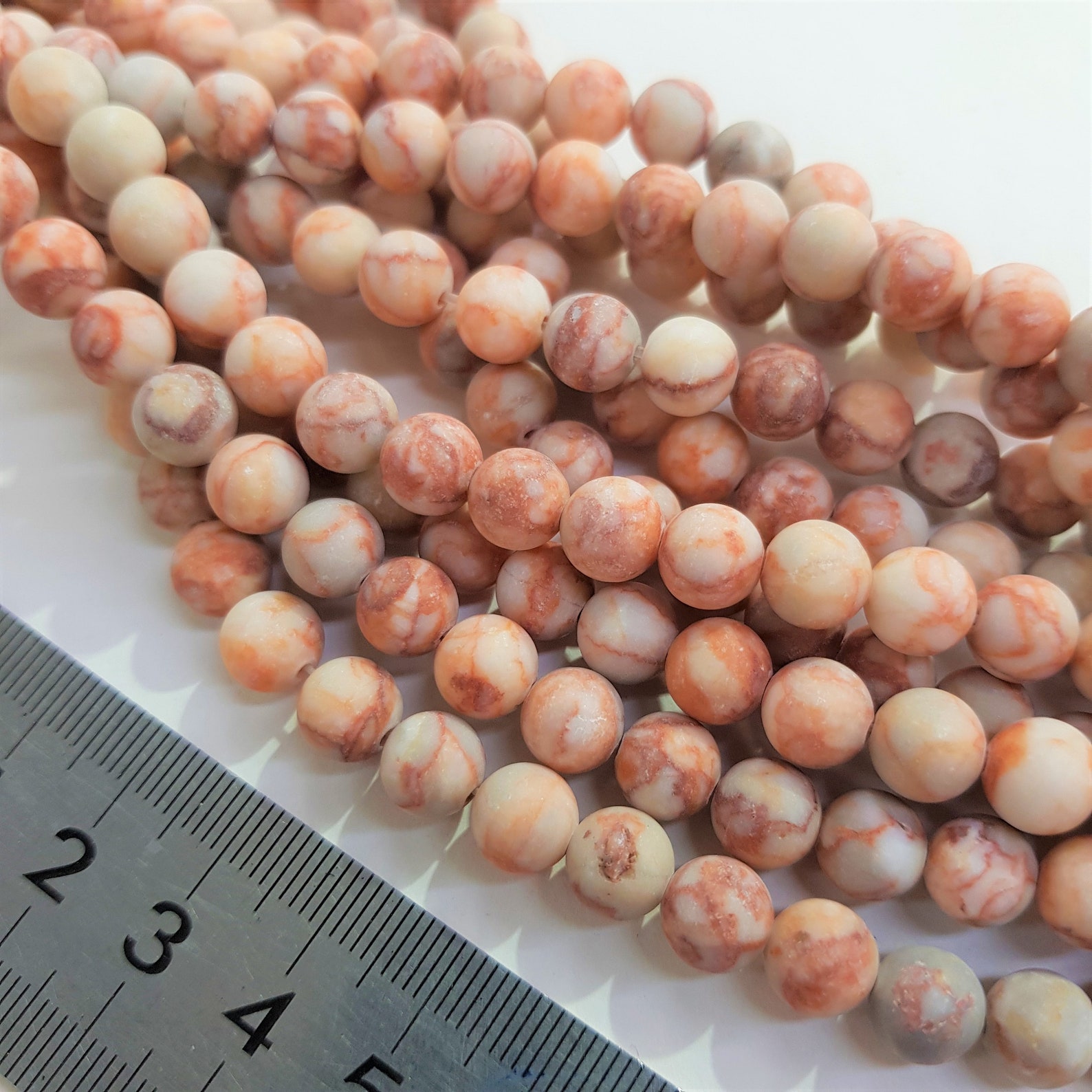 Matte Red Spider Web Jasper 8mm Stone Strand - Etsy Australia