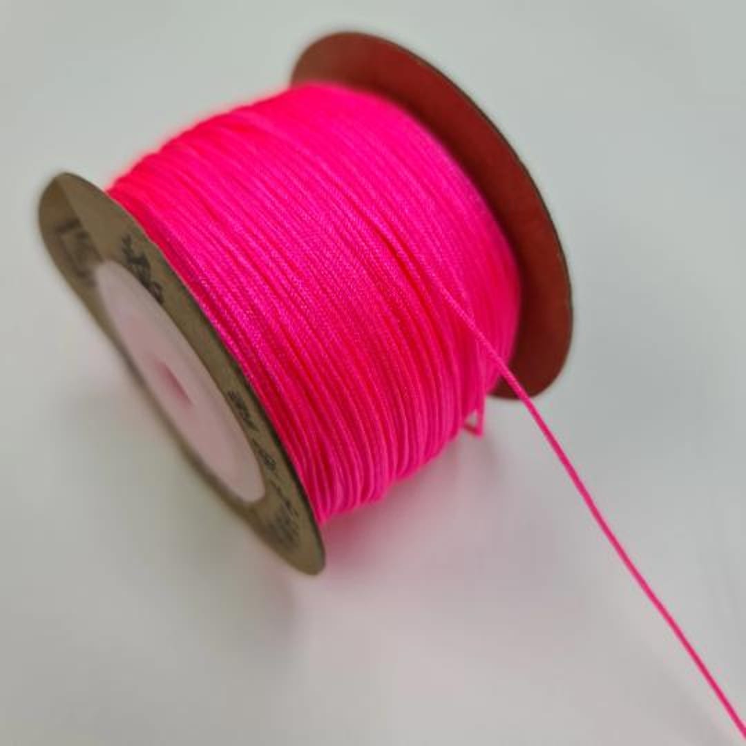 Nylon Mala Thread 0.8mm Hot Pink 120m Roll - Etsy