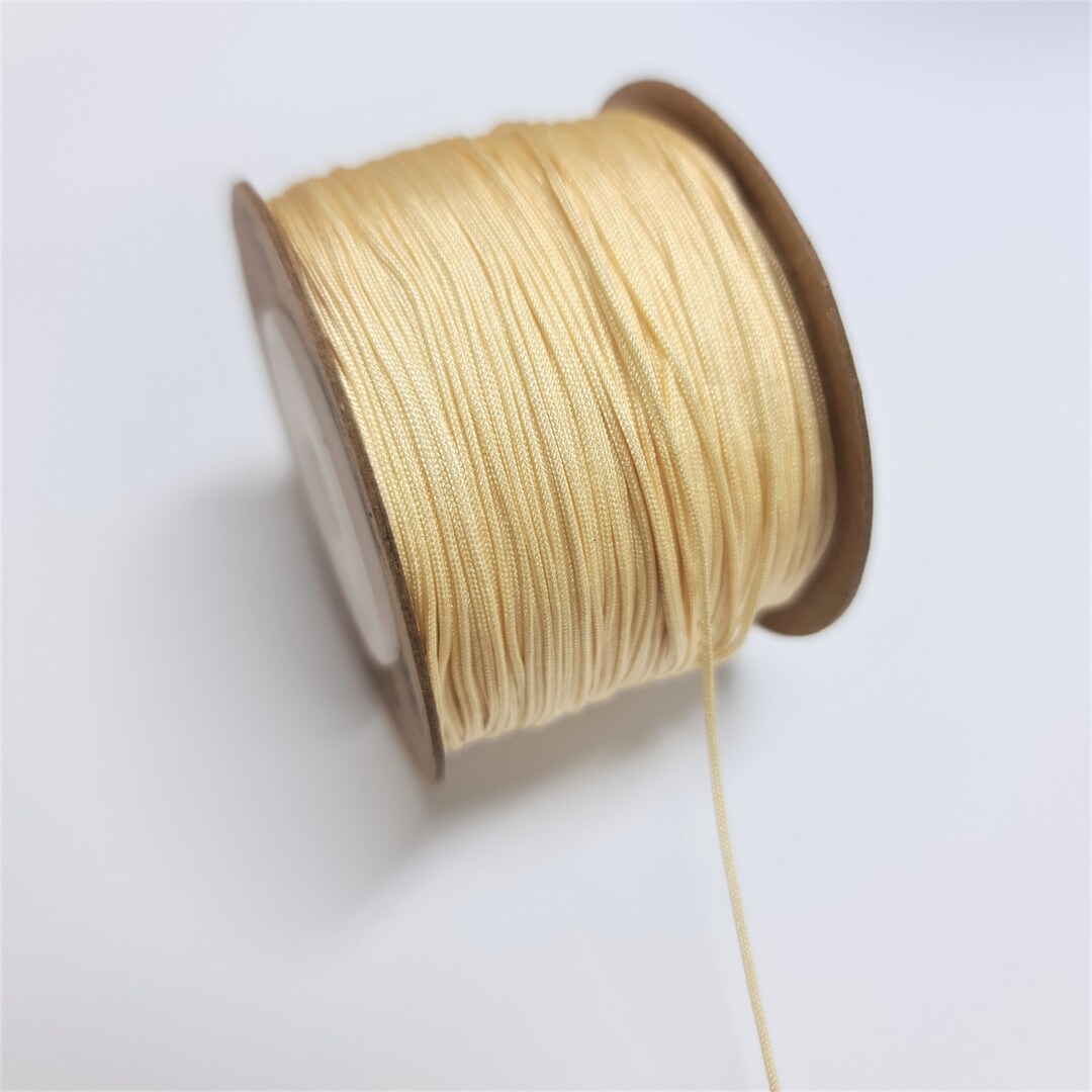 120m Roll 0.8mm Nylon Mala Thread Soft Gold - Etsy