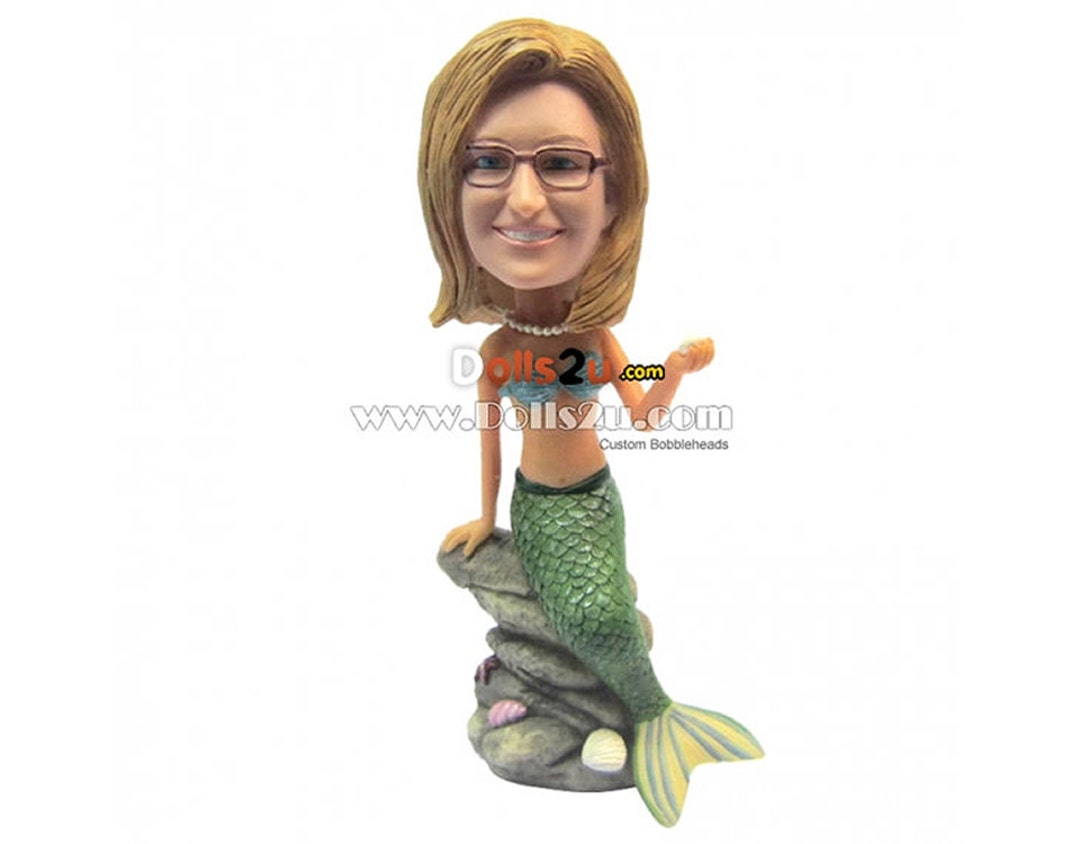Custom Mermaid Bobblehead From Your Photo, Custom Mermaid Bobblehead ...