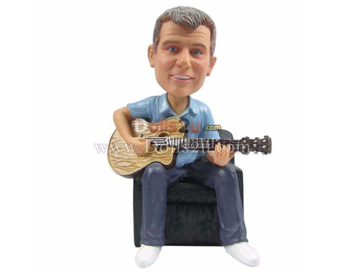 Guitar Player Bobblehead Gift Custom Bobbleheads Custom - Etsy