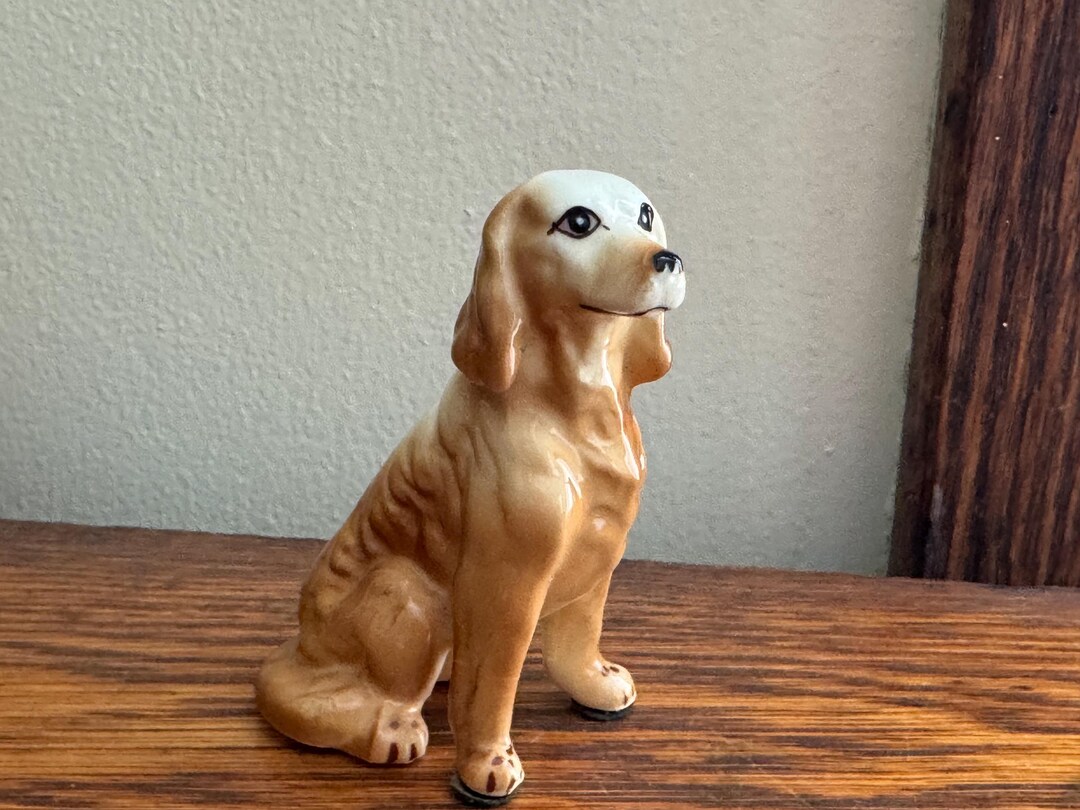 Vintage Ceramic Cocker Spaniel Dog Figurine | Collectible Spaniel Dog ...