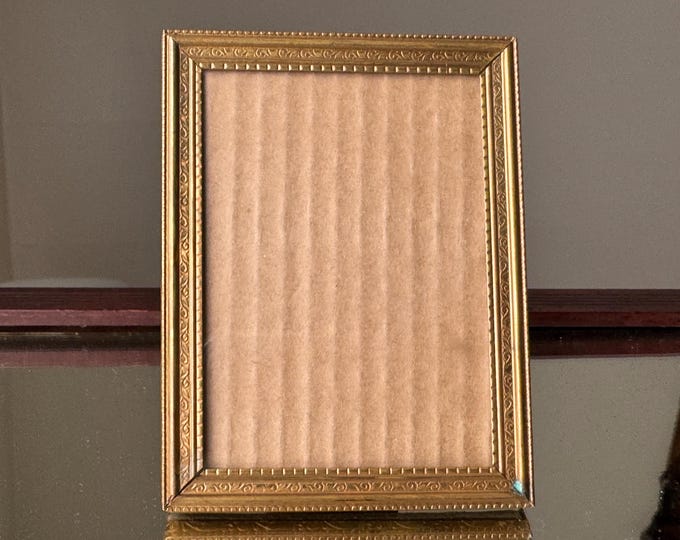 Vintage Small Gold Tone Metal Picture Frame | Mid Century Metal Photo ...