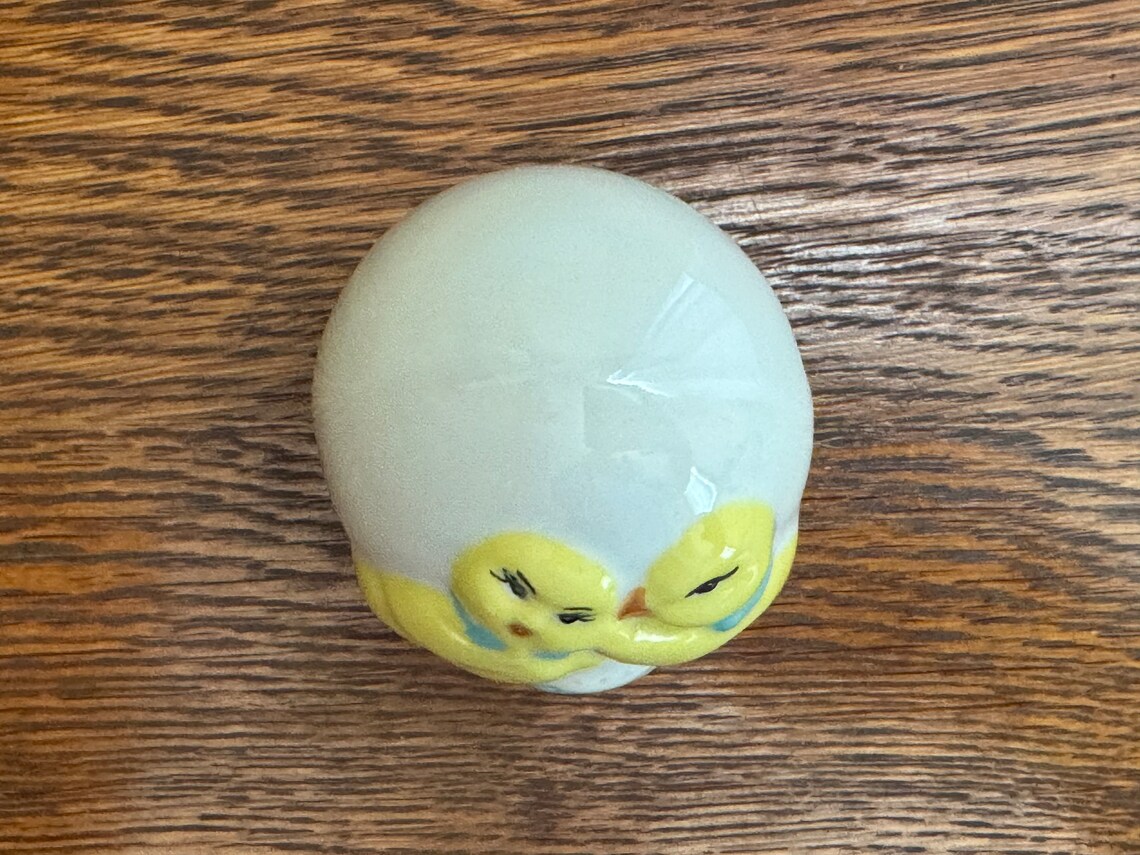 Vintage Ceramic Easter Egg Chicks | Ceramic Easter Egg Home Decor ...
