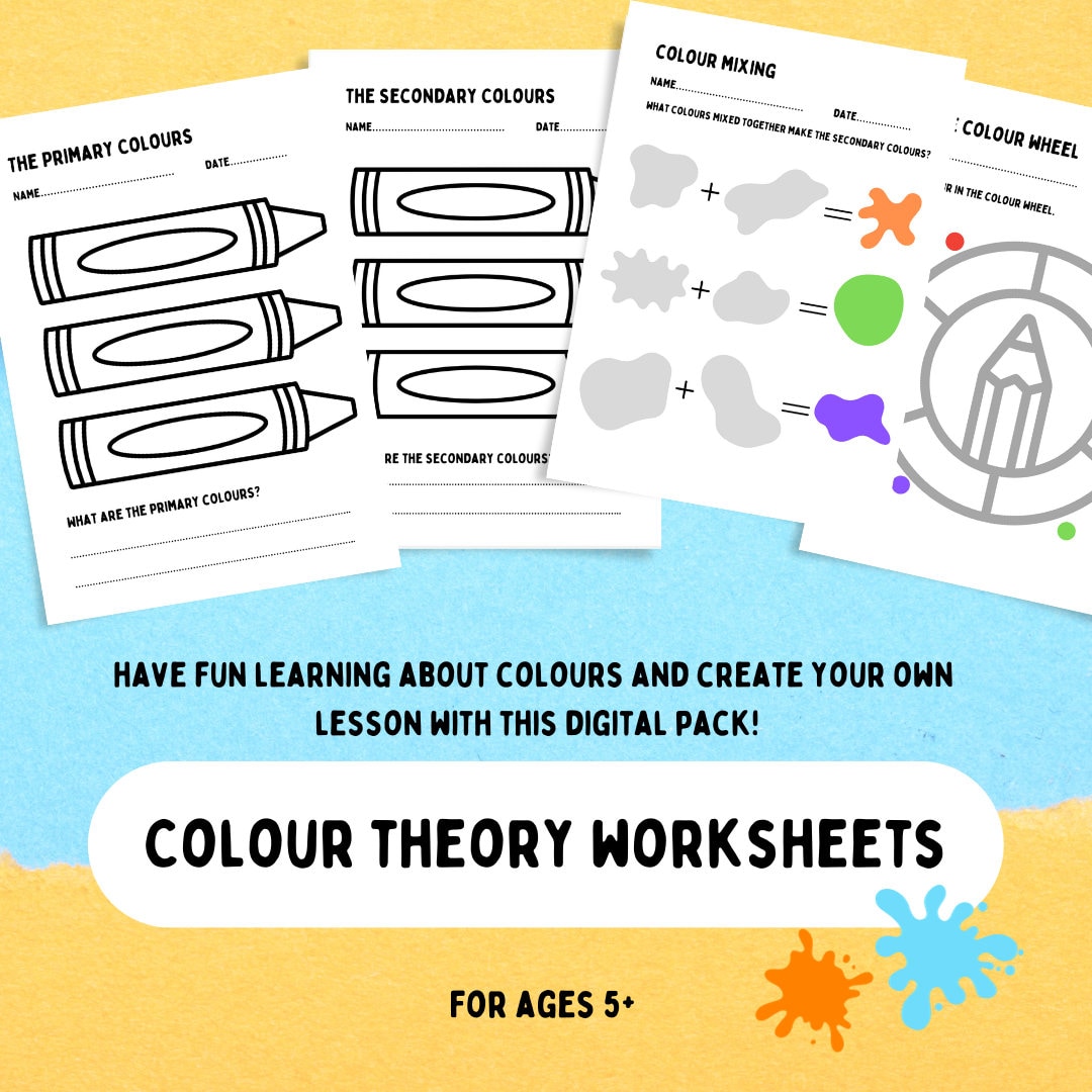 Colour Theory Worksheets, Colour Activity Worksheets, Colour Wheel ...