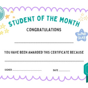 Student Certificates, Award Certificates, School Certificates ...