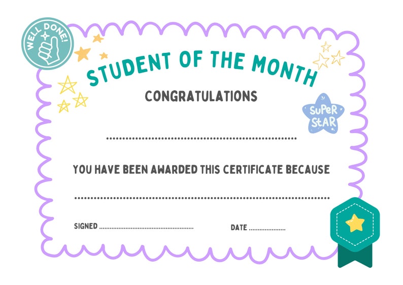 Student Certificates, Award Certificates, School Certificates ...