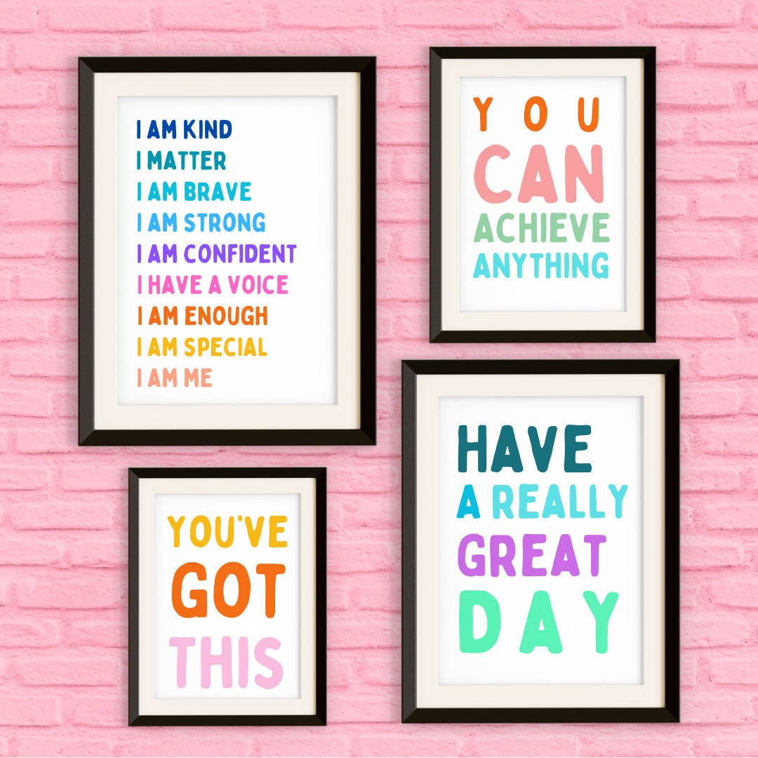 School Posters, Classroom Posters, Positive Prints, Kindergarten ...
