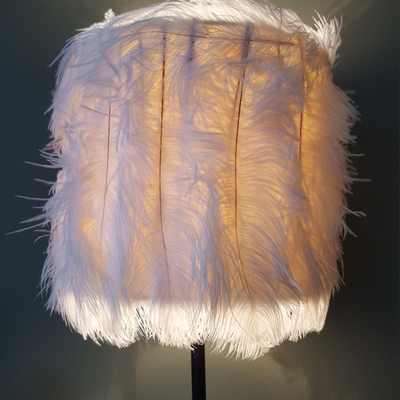Pink Feather Lamp Shade - Etsy